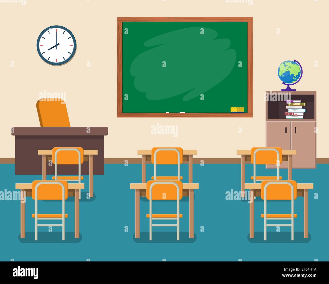 School desks learn Stock Vector Images - Alamy
