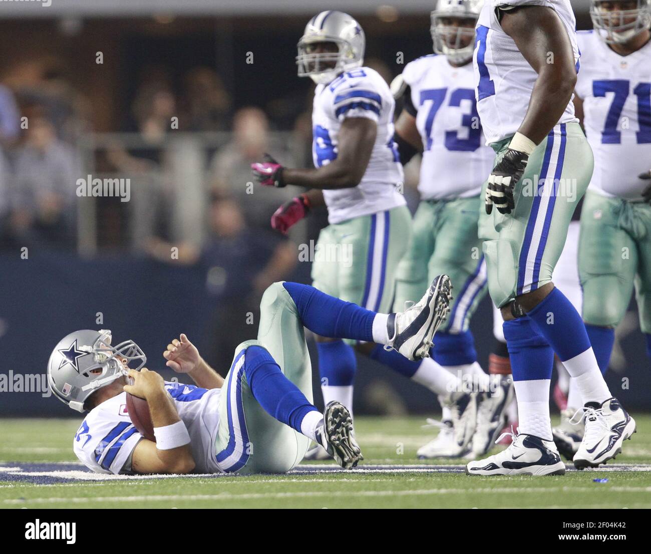 Chicago Bears defensive tackle Henry Melton (69) sacks Dallas Cowboys ...