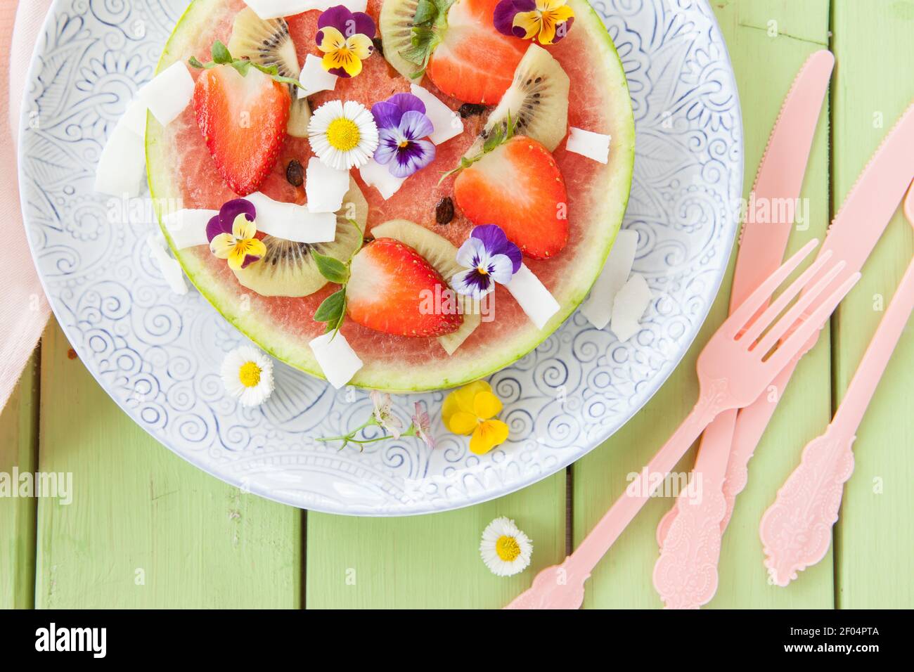 Watermelon with fresh fruit Stock Photo - Alamy