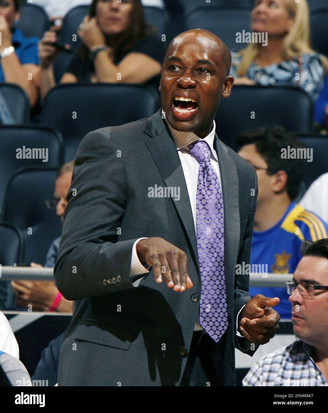 Orlando Magic coach Jacque Vaughn makes his voice heard against the ...