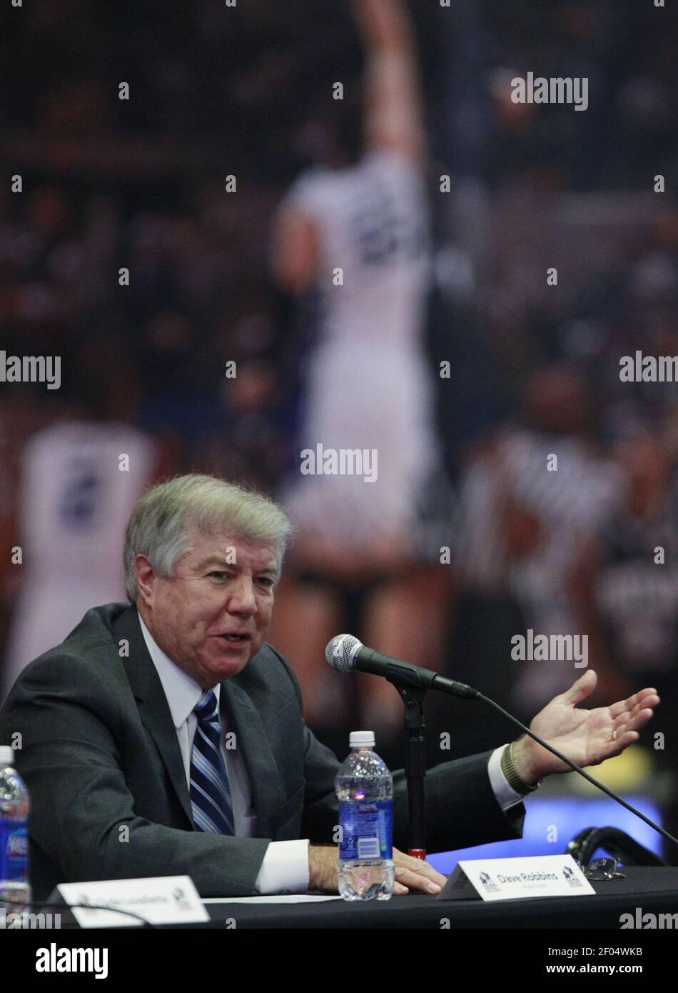 Dave Robbins, former coach at Virginia Union University, spoke during ...