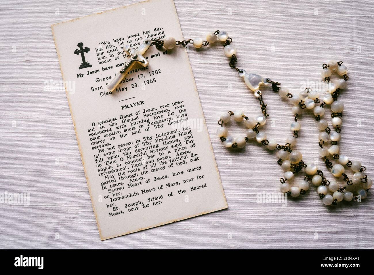 Catholic prayer cards hi-res stock photography and images - Alamy
