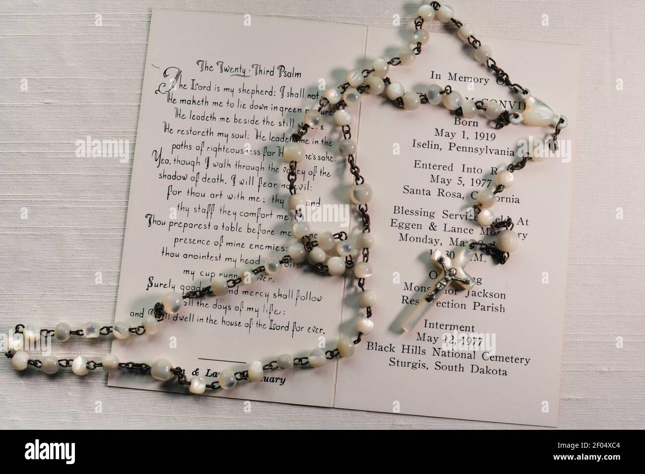 Catholic prayer cards hi-res stock photography and images - Alamy