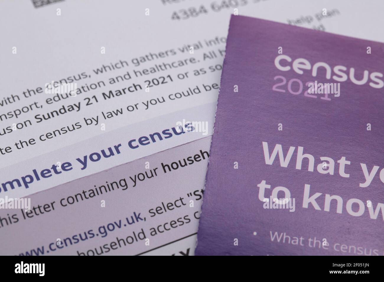 Census 2021 leaflet hi-res stock photography and images - Alamy