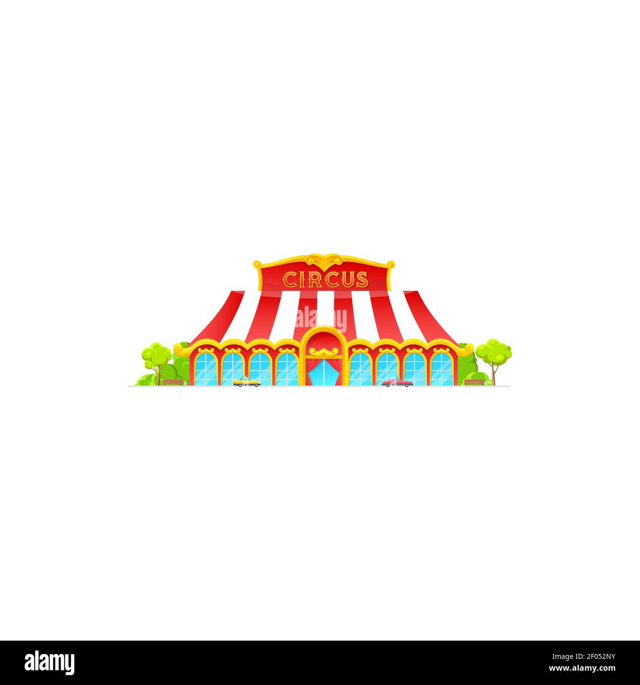 Circus big top view Stock Vector Images - Alamy