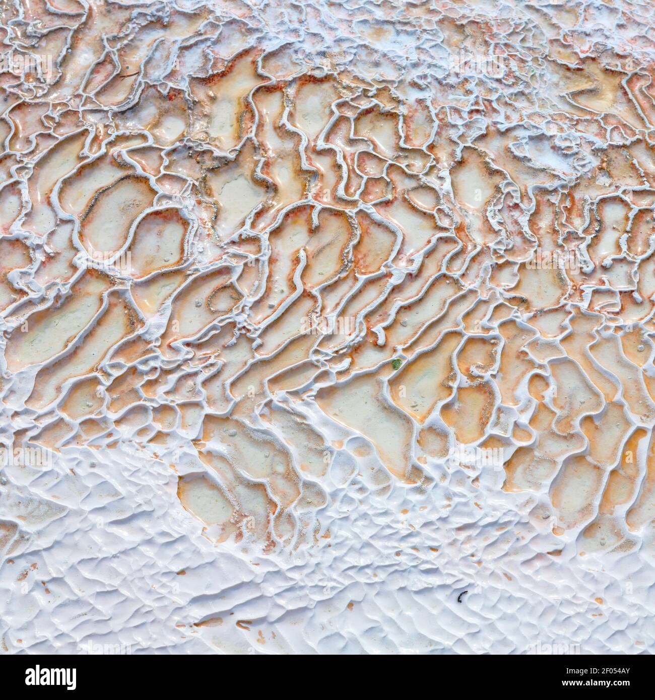 Abstract in pamukkale turkey asia the old calcium bath and travertine ...