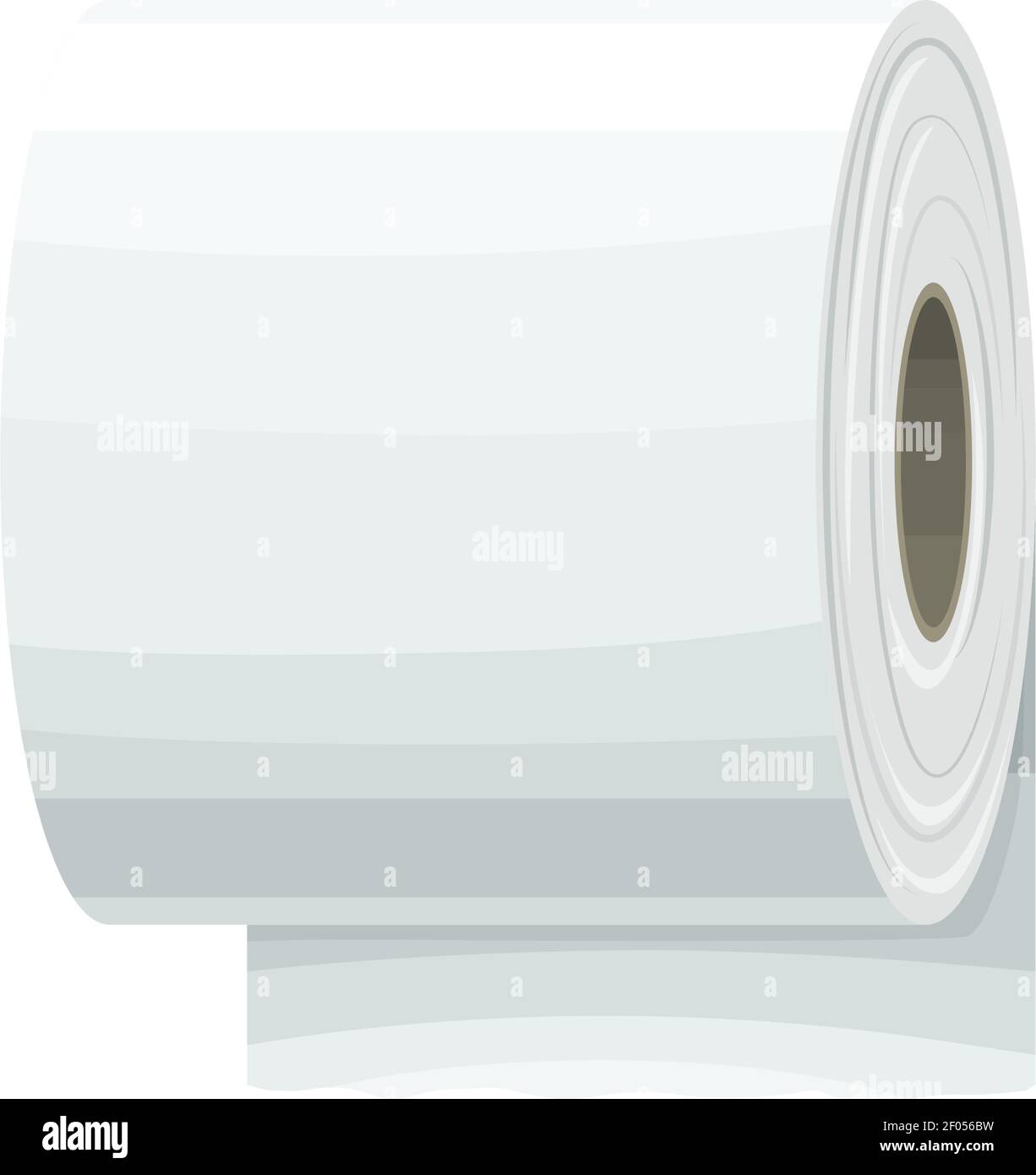 Kitchen towel or toilet paper isolated realistic object of personal ...