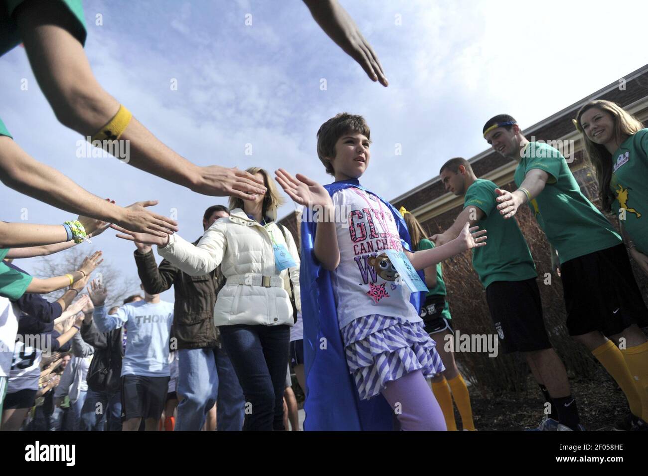 Emily Whitehead is welcomed to the Thon Carnival on Sunday, December 2 ...