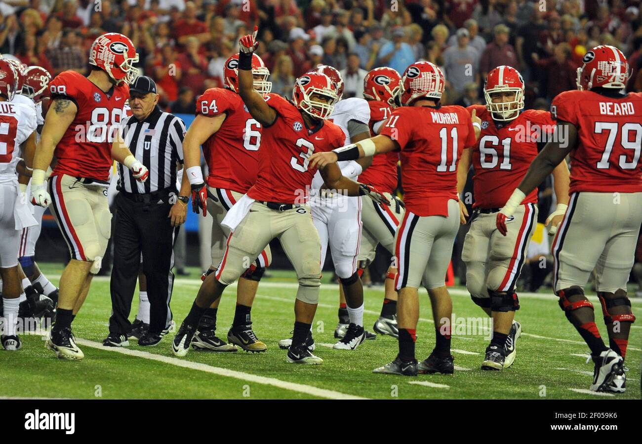 Georgia running back Todd Gurley celebrates his third-quarter 3-yard ...