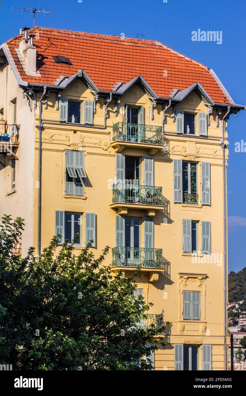 Urban scene from the street of Nice, France Stock Photo - Alamy