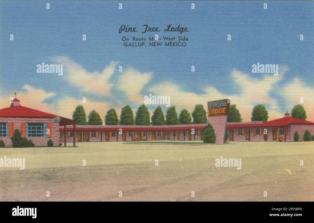 Pine Tree Lodge Stock Photo - Alamy