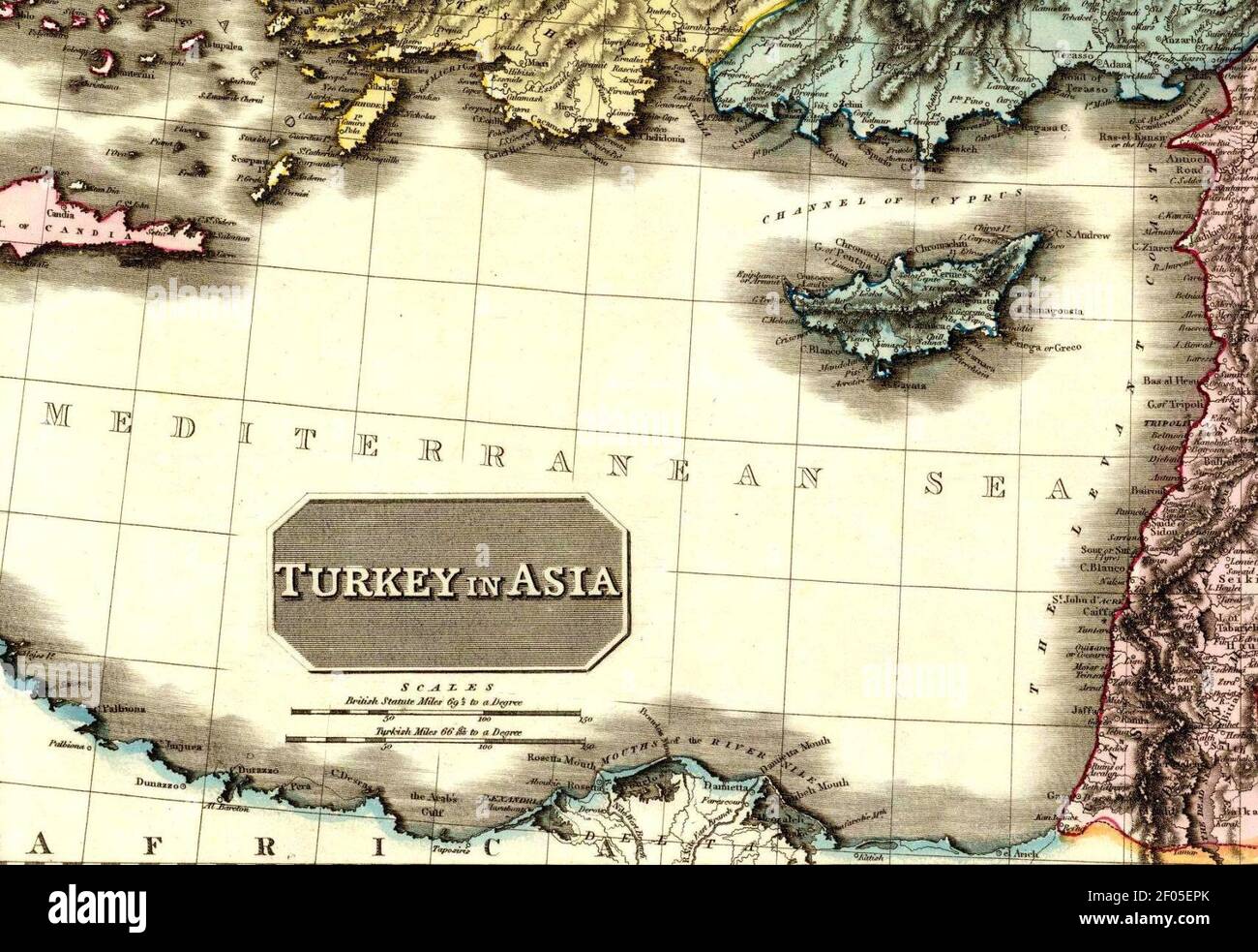 Pinkerton, John. Turkey in Asia. 1813 (D Stock Photo - Alamy