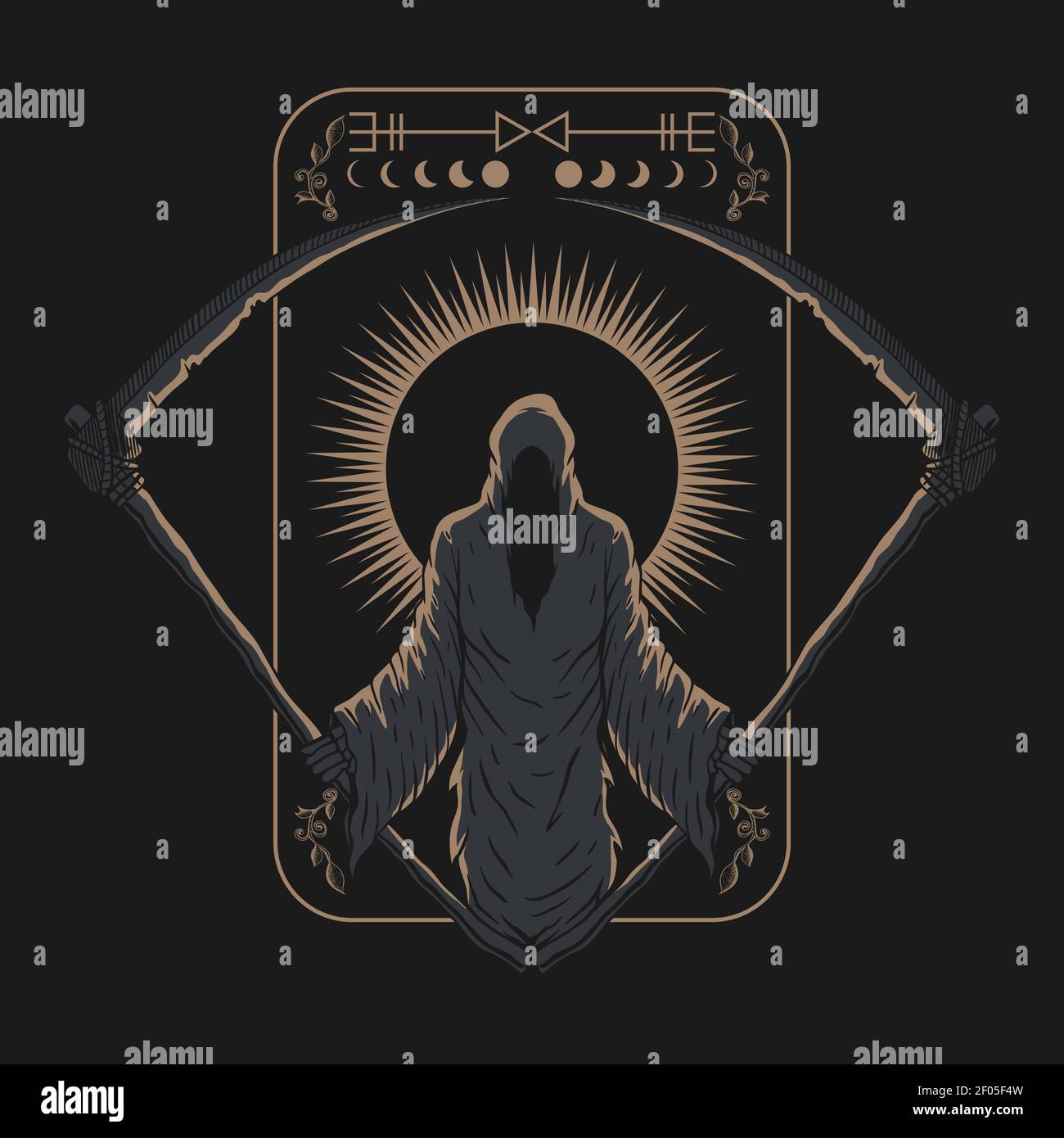 Grim reaper logo hi-res stock photography and images - Alamy