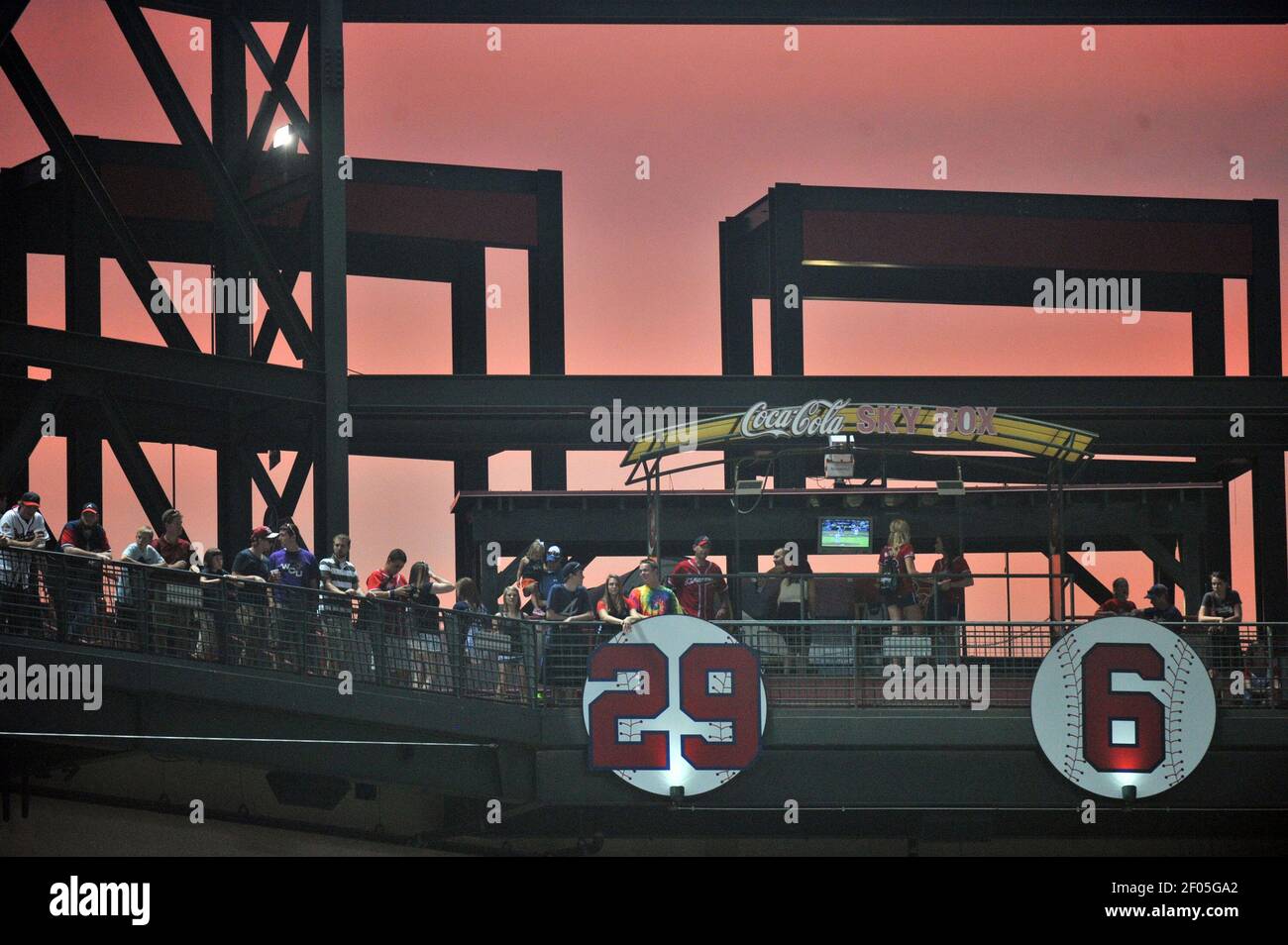 The Atlanta Braves retired John Smoltz's uniform number 29 in a pregame ...