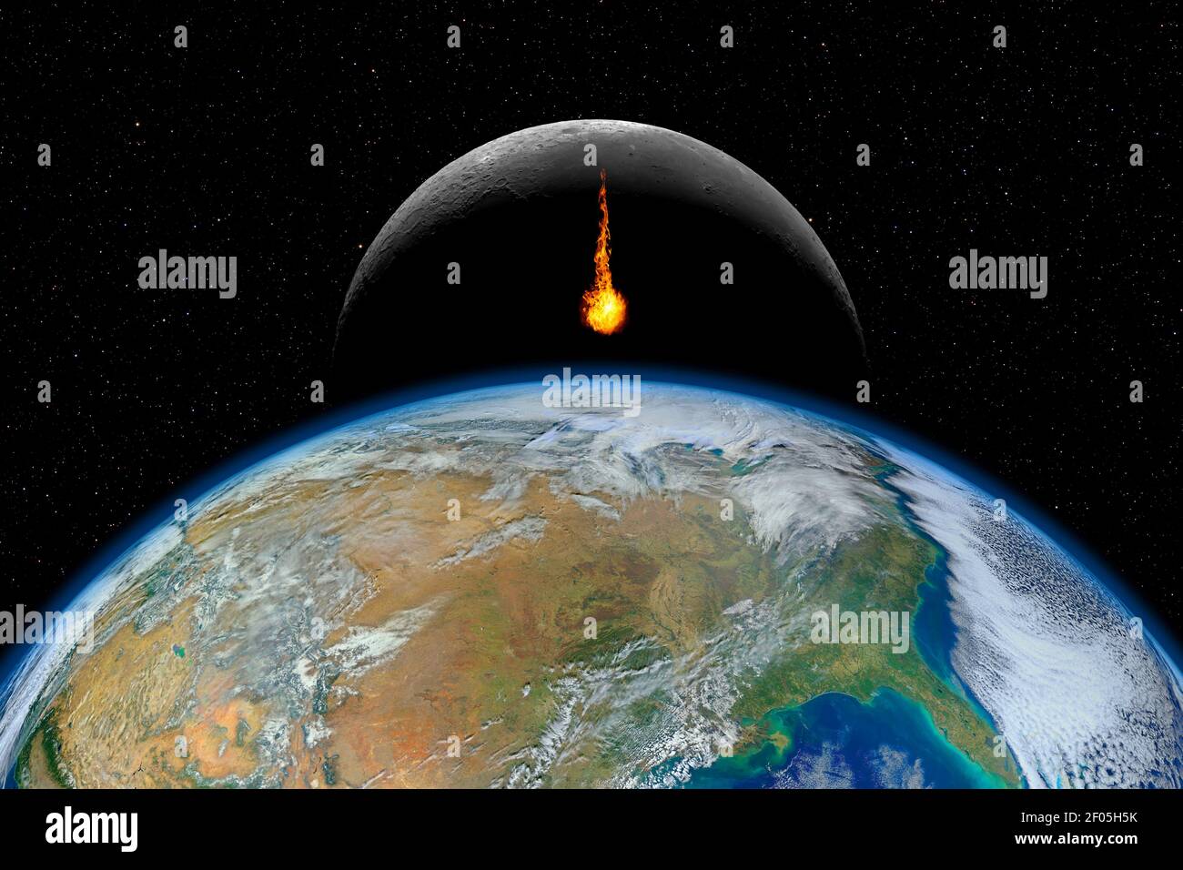 Dangerous asteroid approaching planet Earth, total disaster and life ...
