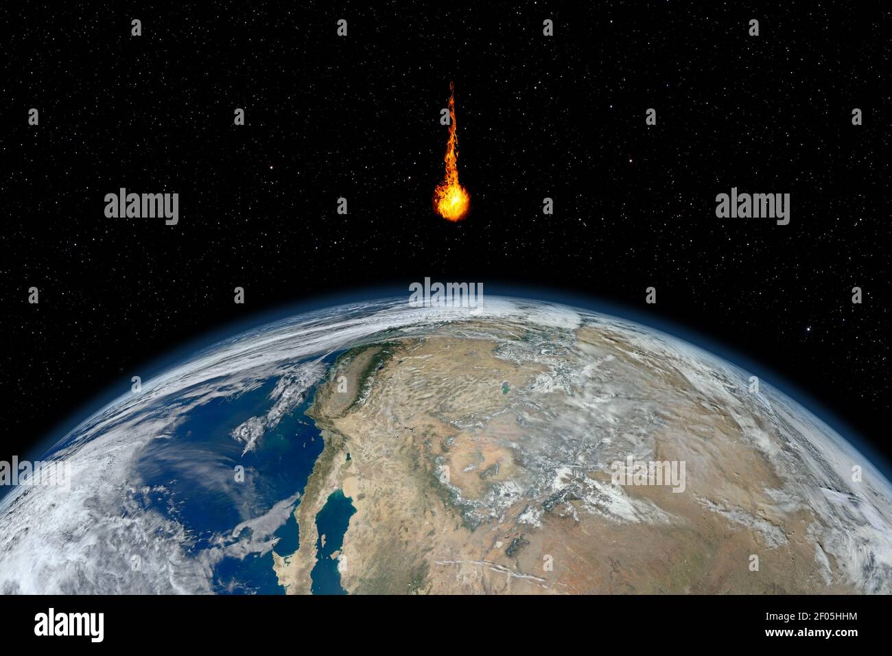 Dangerous asteroid approaching planet Earth, total disaster and life ...