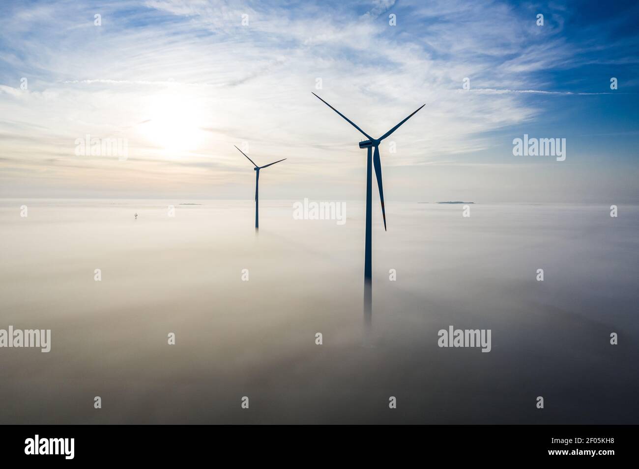Poland wind turbine shadow hi-res stock photography and images - Alamy