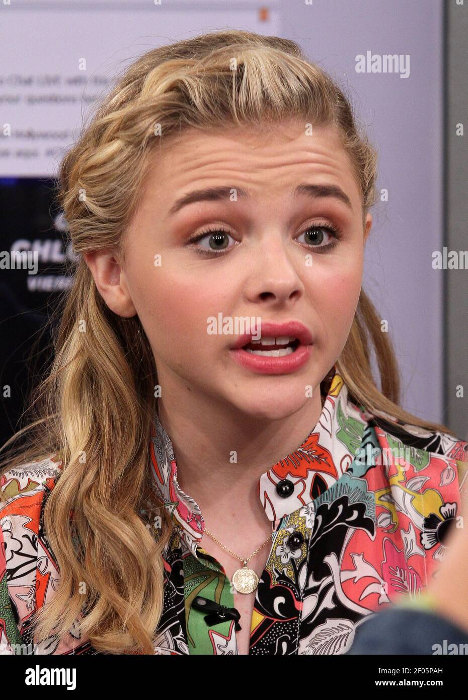 Chloe Grace Moretz is seen during "Despierta America" morning Show at ...