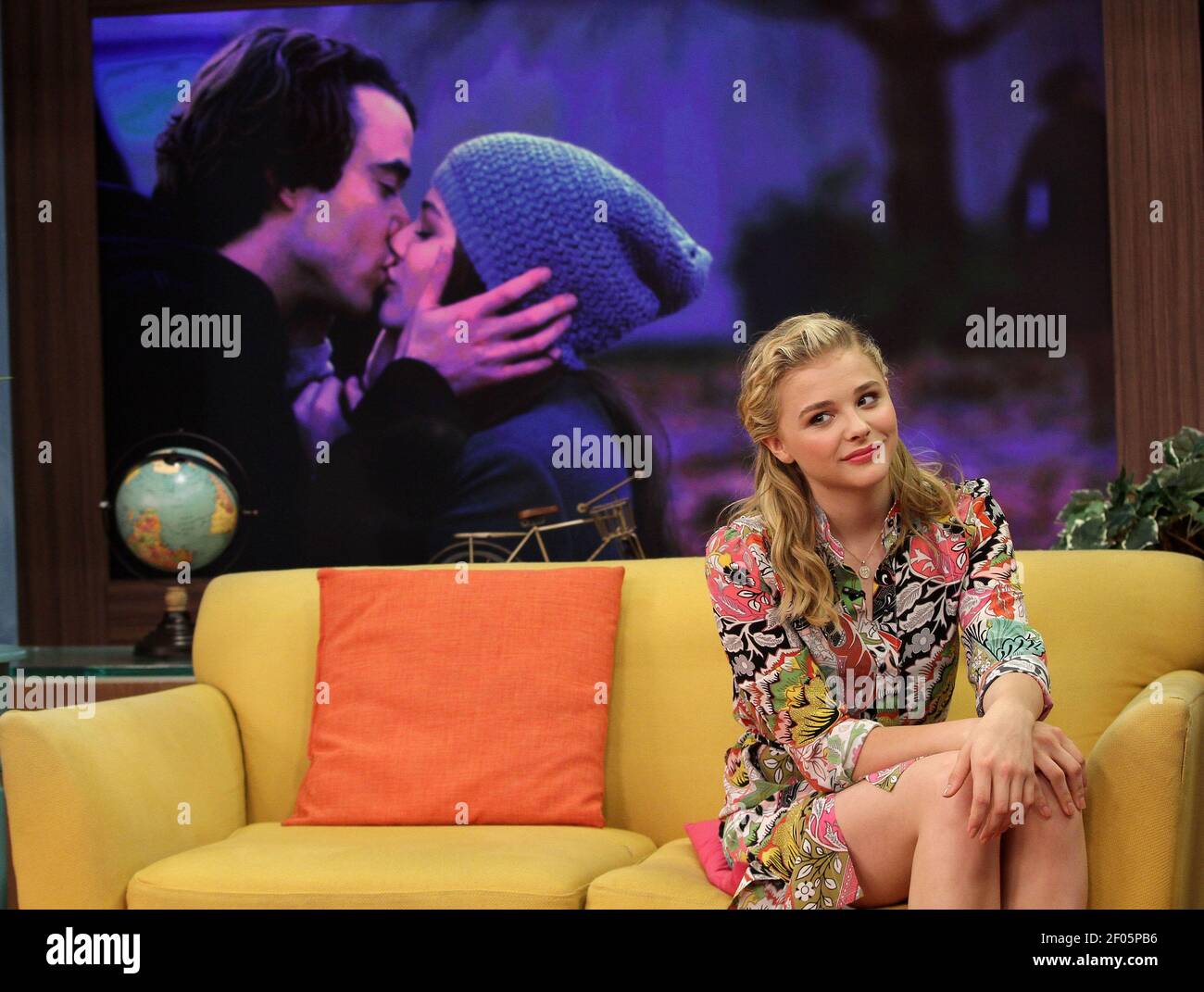 Chloe Grace Moretz is seen during "Despierta America" morning Show at ...