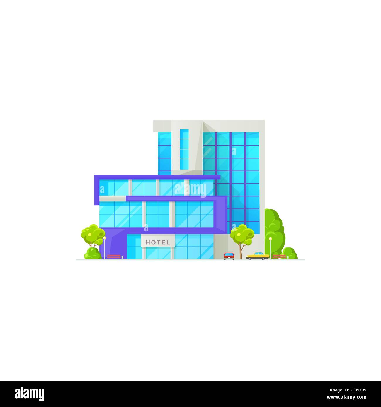 Multi apartment complex condominium Cut Out Stock Images & Pictures - Alamy