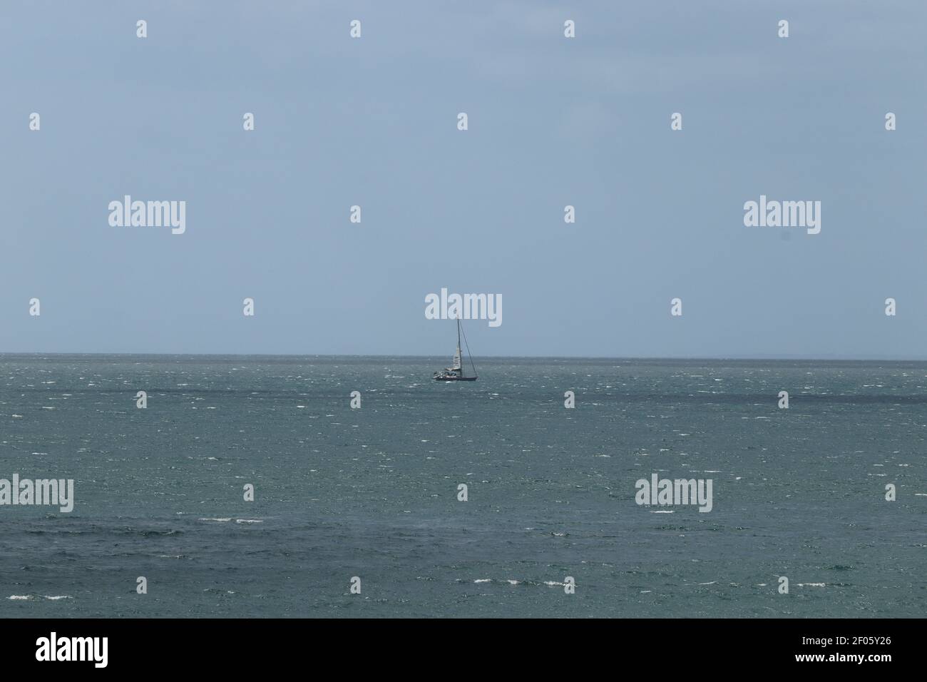 Sailboat sea storm big waves hi-res stock photography and images - Alamy