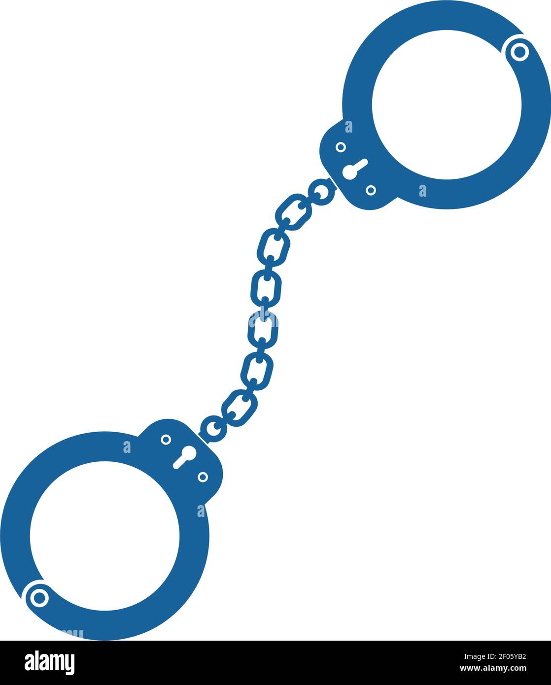 Hand cuff cuffs handcuffs law Stock Vector Images - Alamy