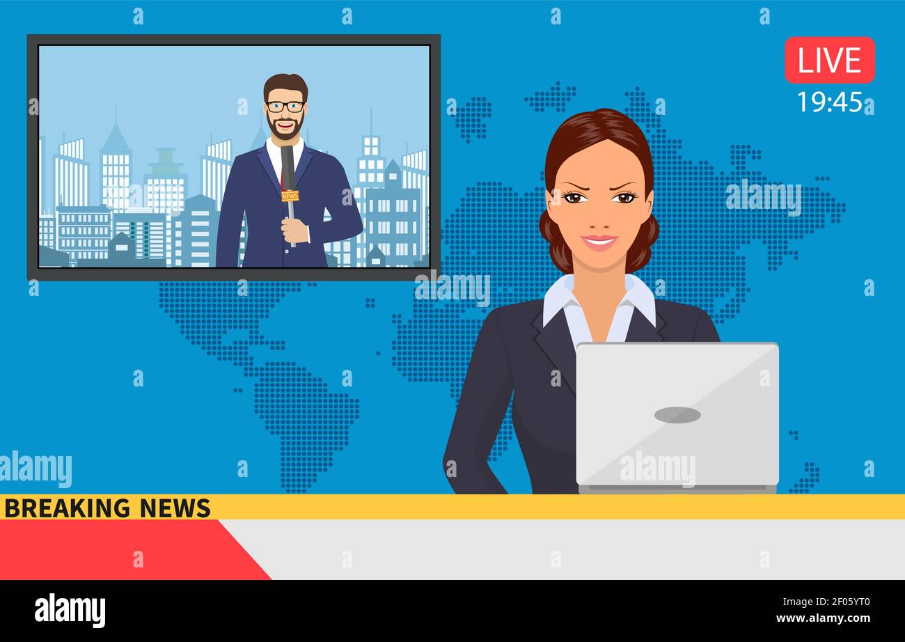 Channel news anchor Stock Vector Images - Alamy