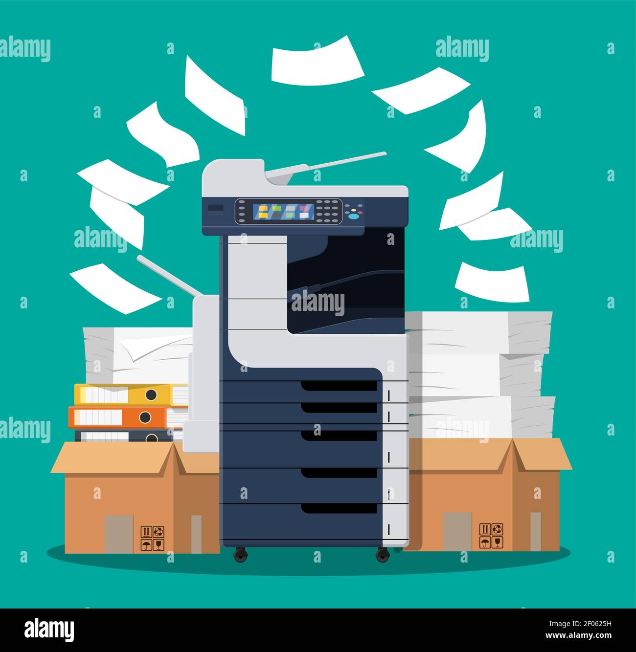 Messy office printer hi-res stock photography and images - Alamy