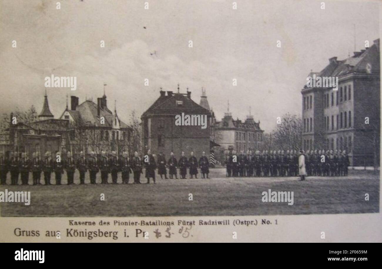 Pionier-Bataillon Fürst Radziwill (Ostpreußisches) Nr. 1 Stock Photo ...