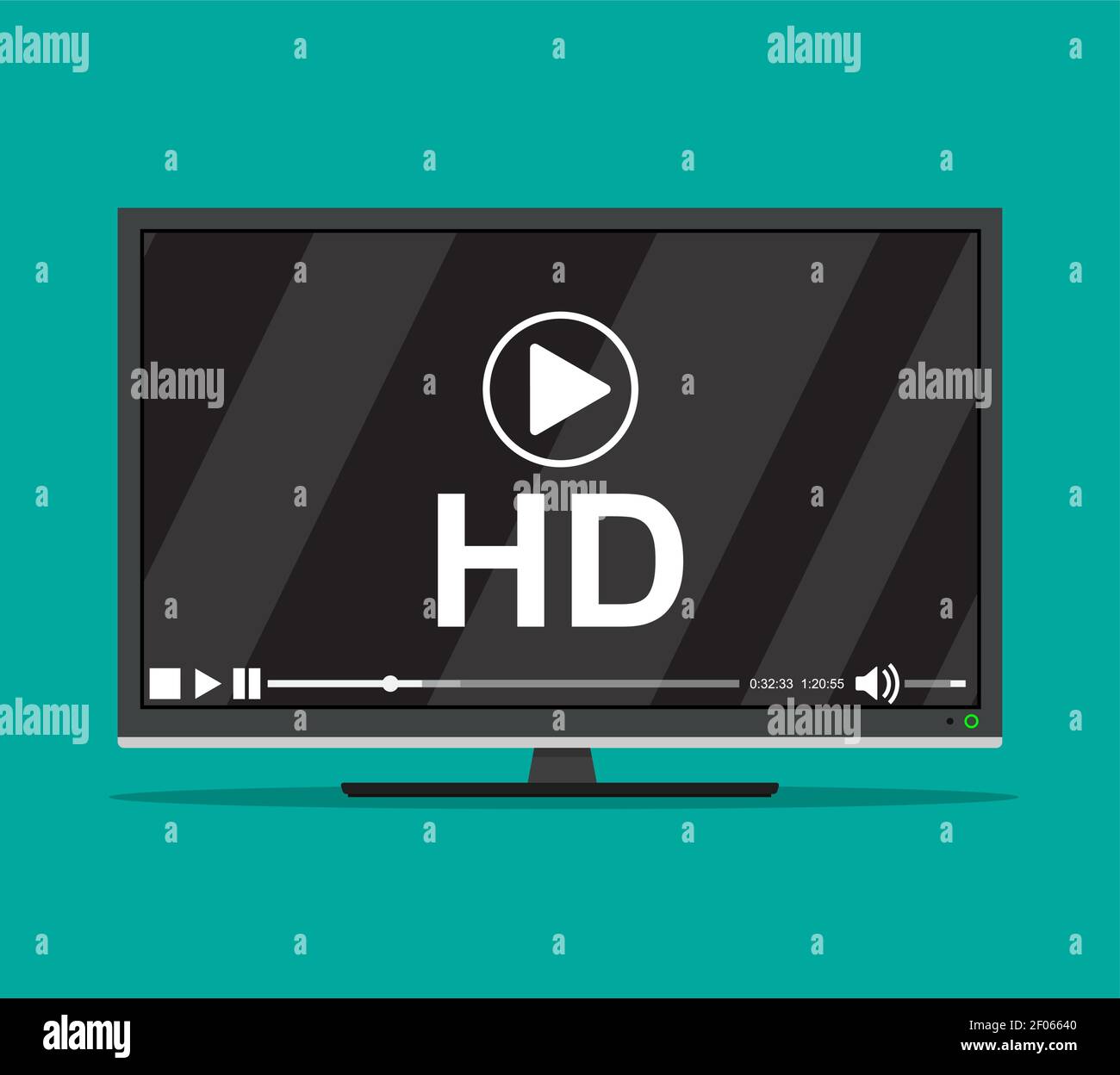 Modern flat screen tv Stock Vector Image & Art - Alamy
