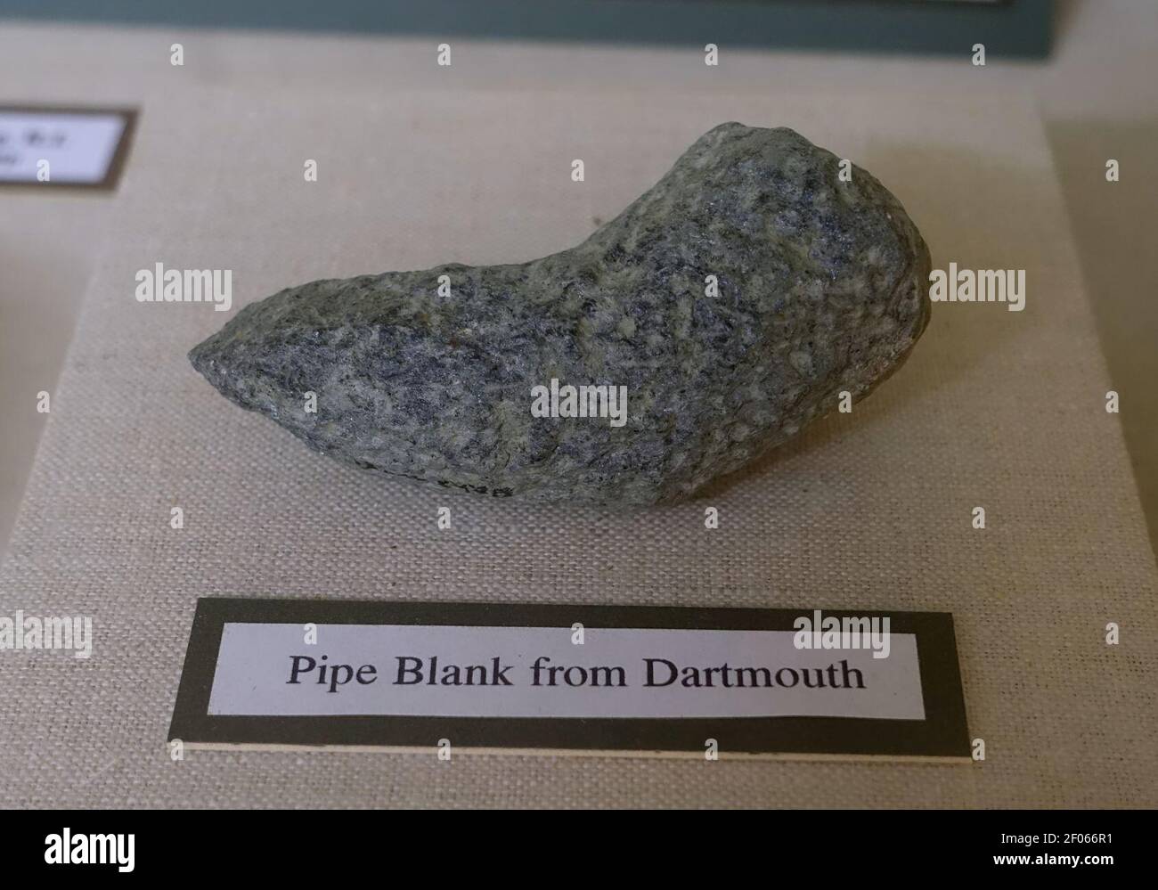 Pipe blank from Dartmouth, Transitional Archaic Phase, c. 4000-2700 ...