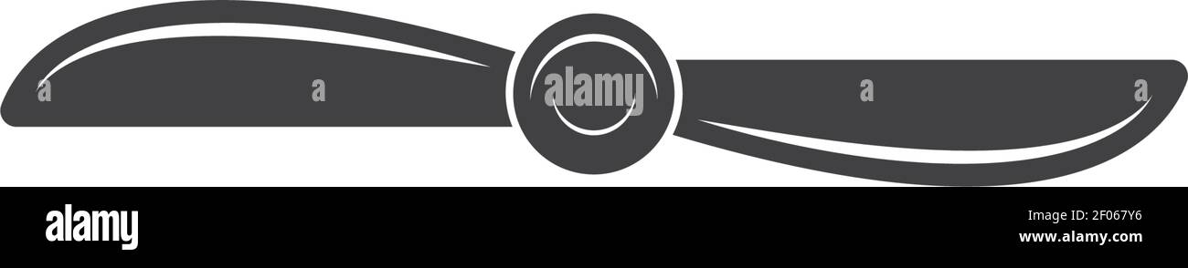 airplane propeller vector illustration design template Stock Vector ...