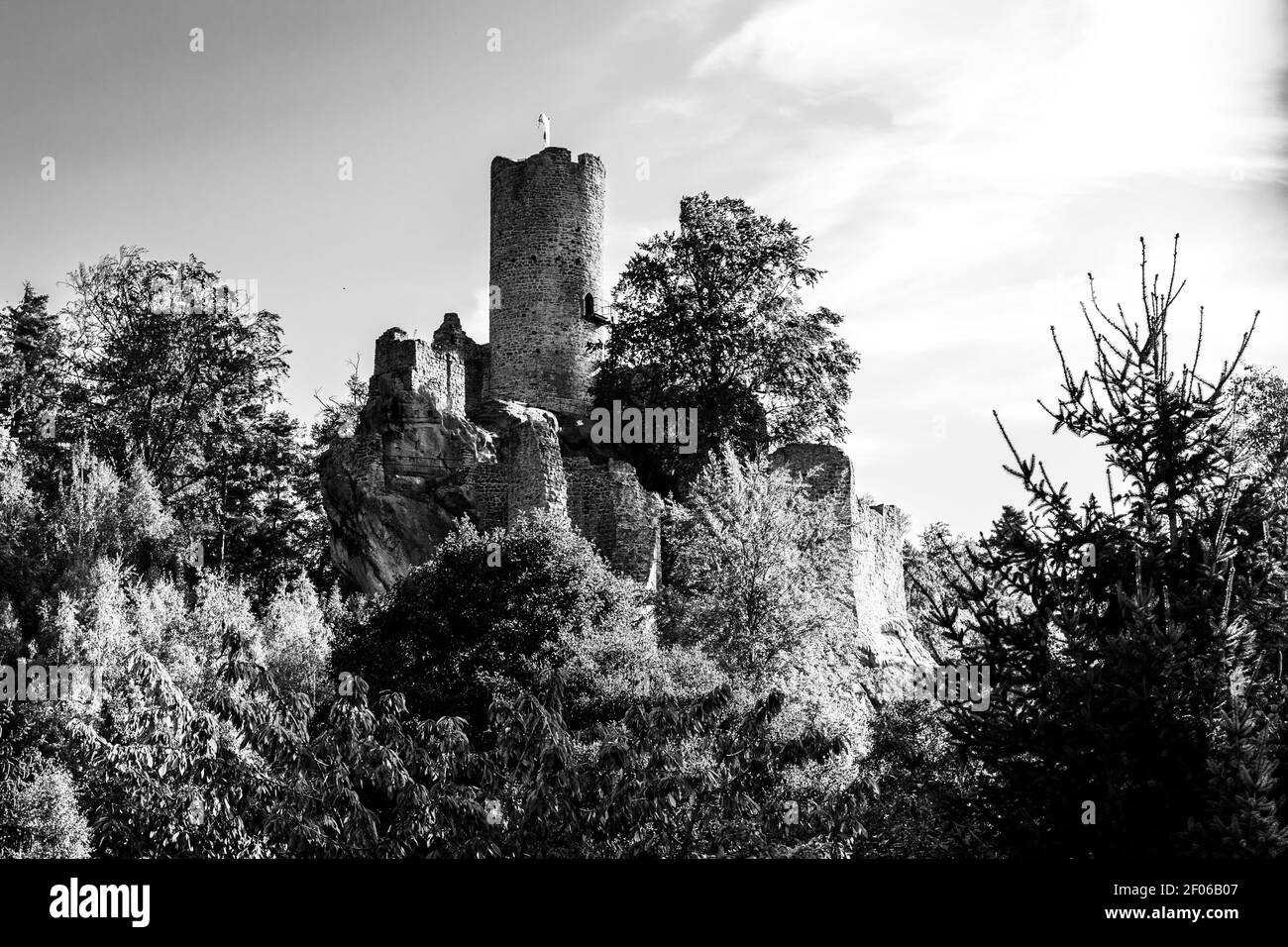Medieval castle tower Stock Photo - Alamy