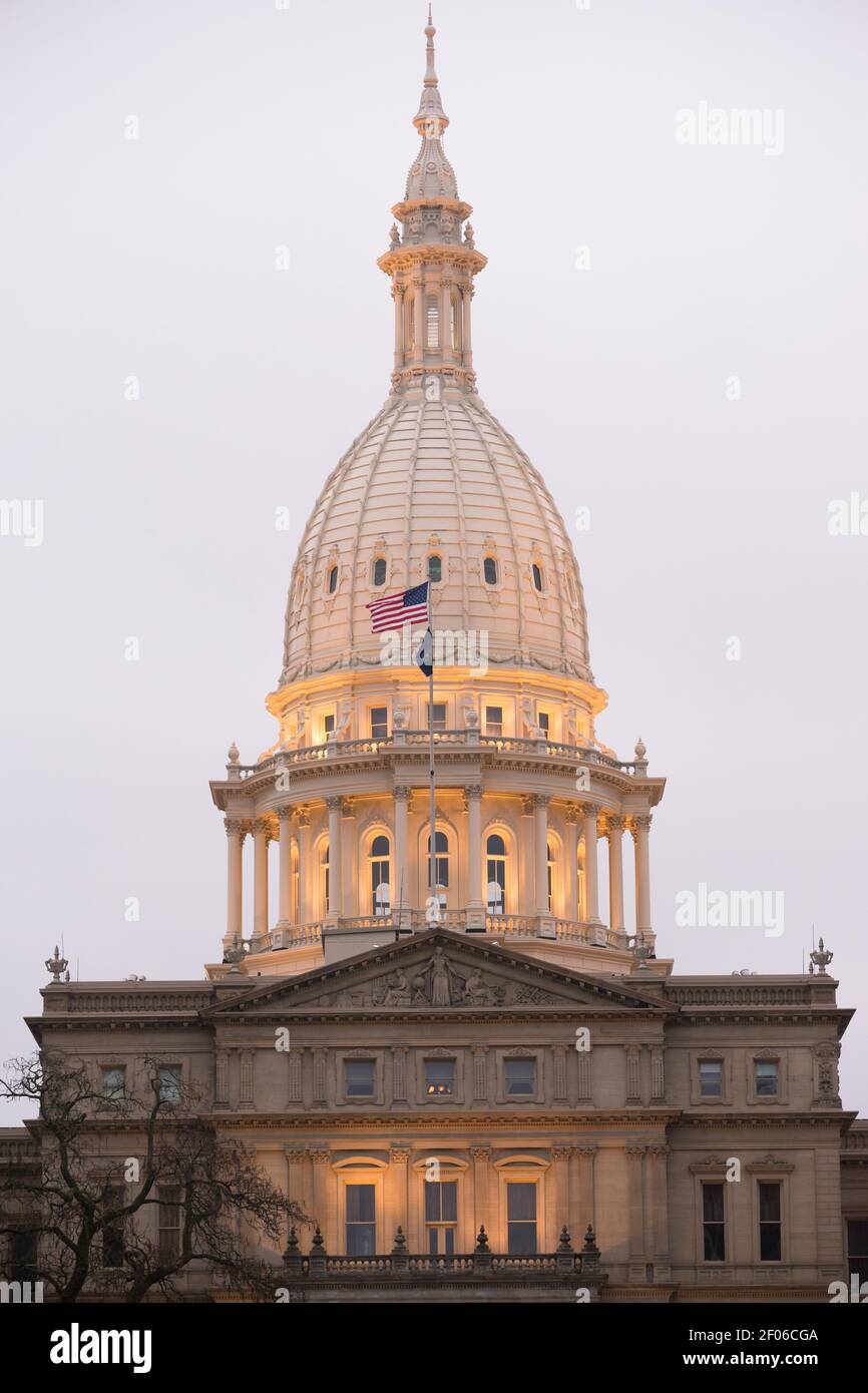 Lansing michigan downtown skyline hi-res stock photography and images ...