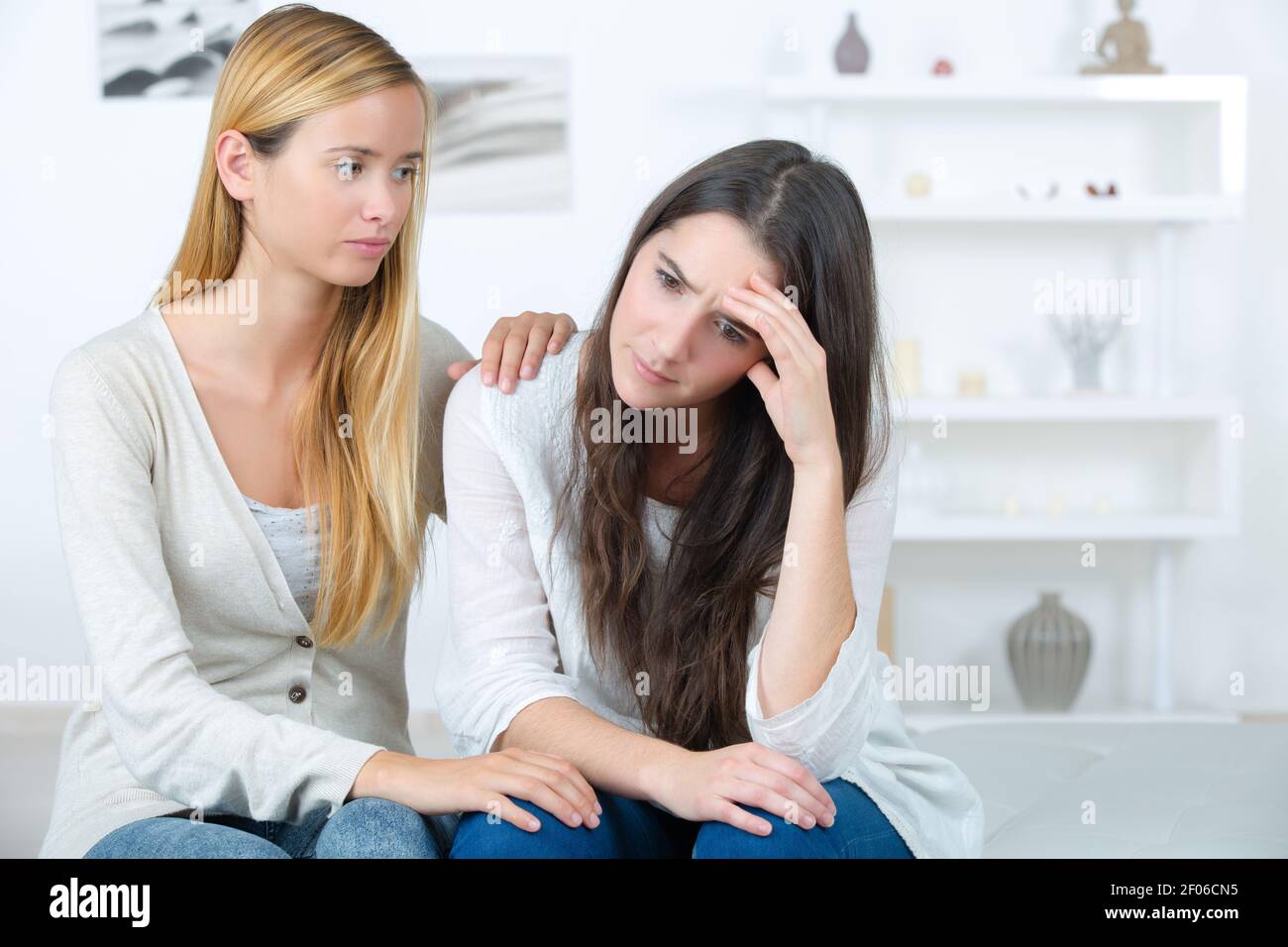 sisters after arguing with each other Stock Photo - Alamy