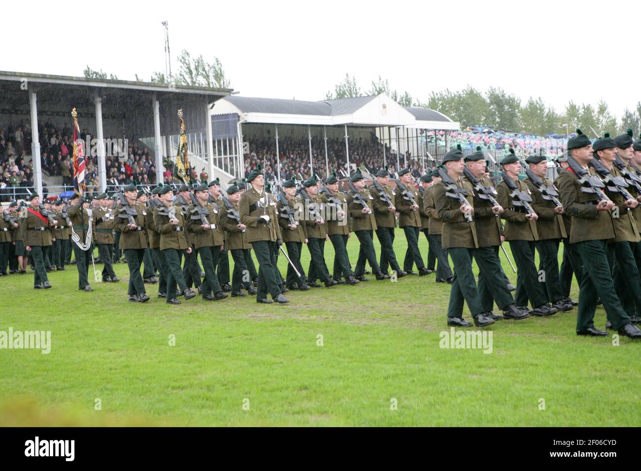 The final parade and decommissioning of the Royal Irish regiments of the British Army as part of ...