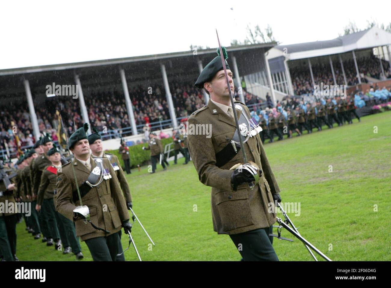 The final parade and decommissioning of the Royal Irish regiments of the British Army as part of ...