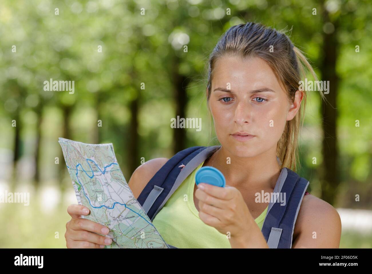Orienteering map compass people hi-res stock photography and images - Alamy