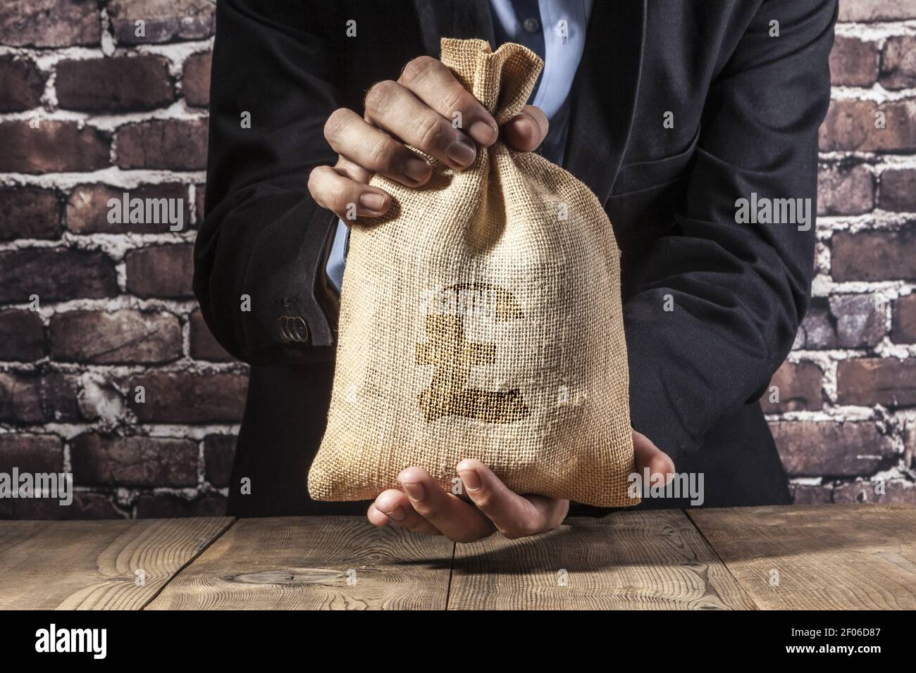 Black Pound Bag Stock Photo - Alamy