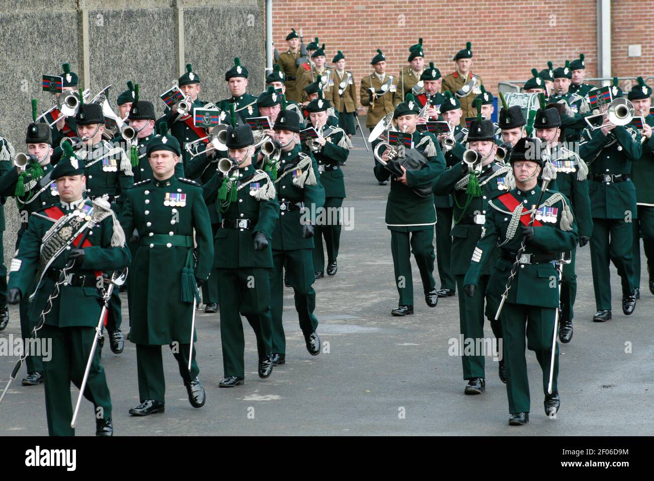 The final parade and decommissioning of the Royal Irish regiments of the British Army as part of ...