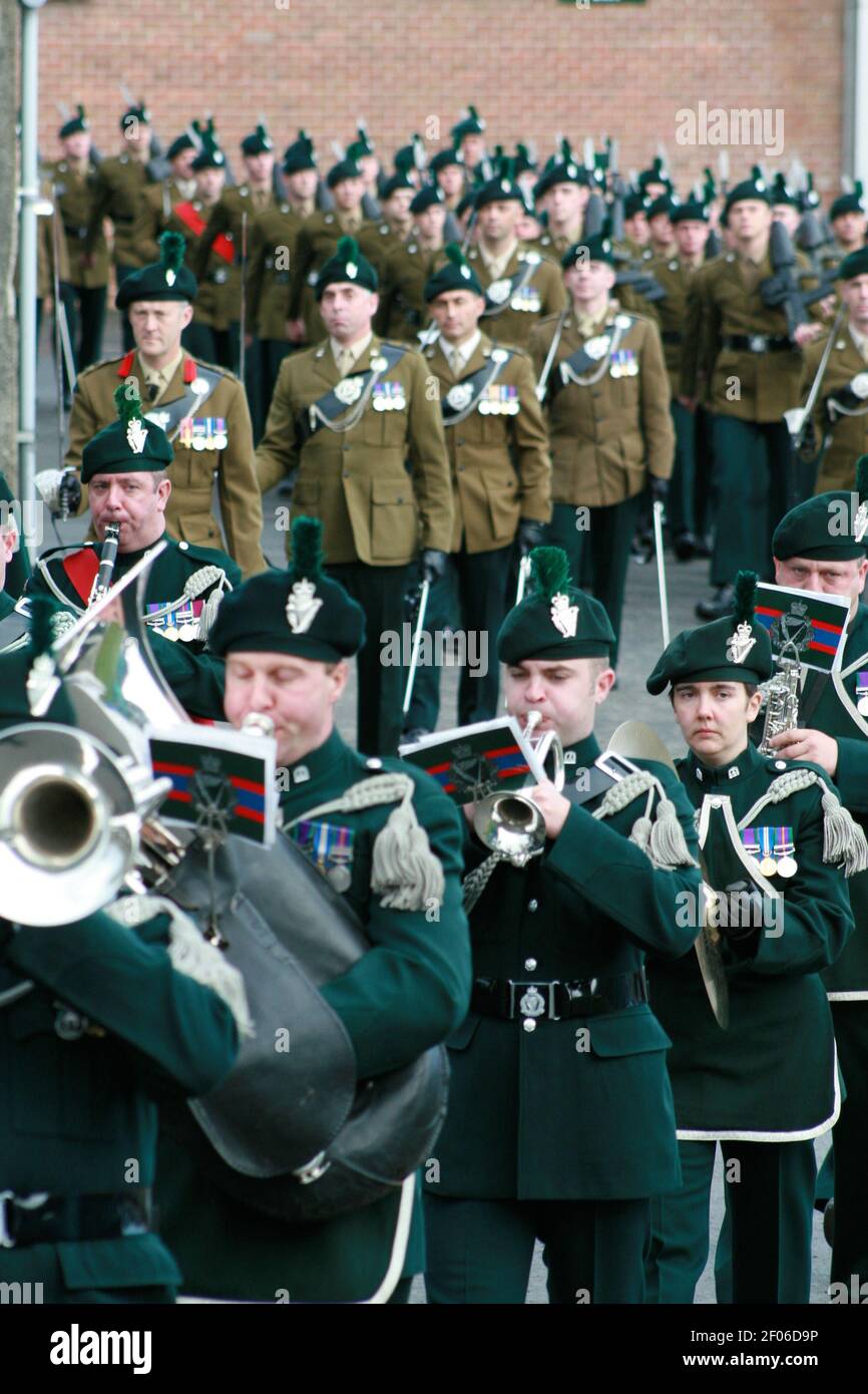 The final parade and decommissioning of the Royal Irish regiments of ...