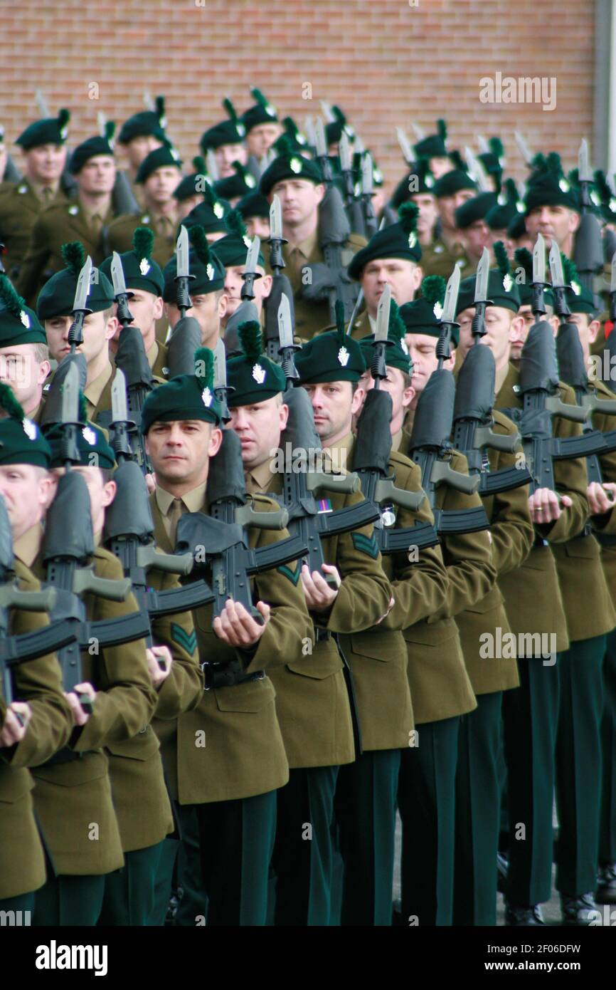 The final parade and decommissioning of the Royal Irish regiments of ...