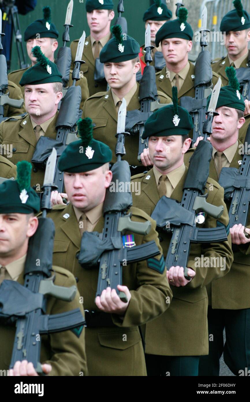 The final parade and decommissioning of the Royal Irish regiments of ...