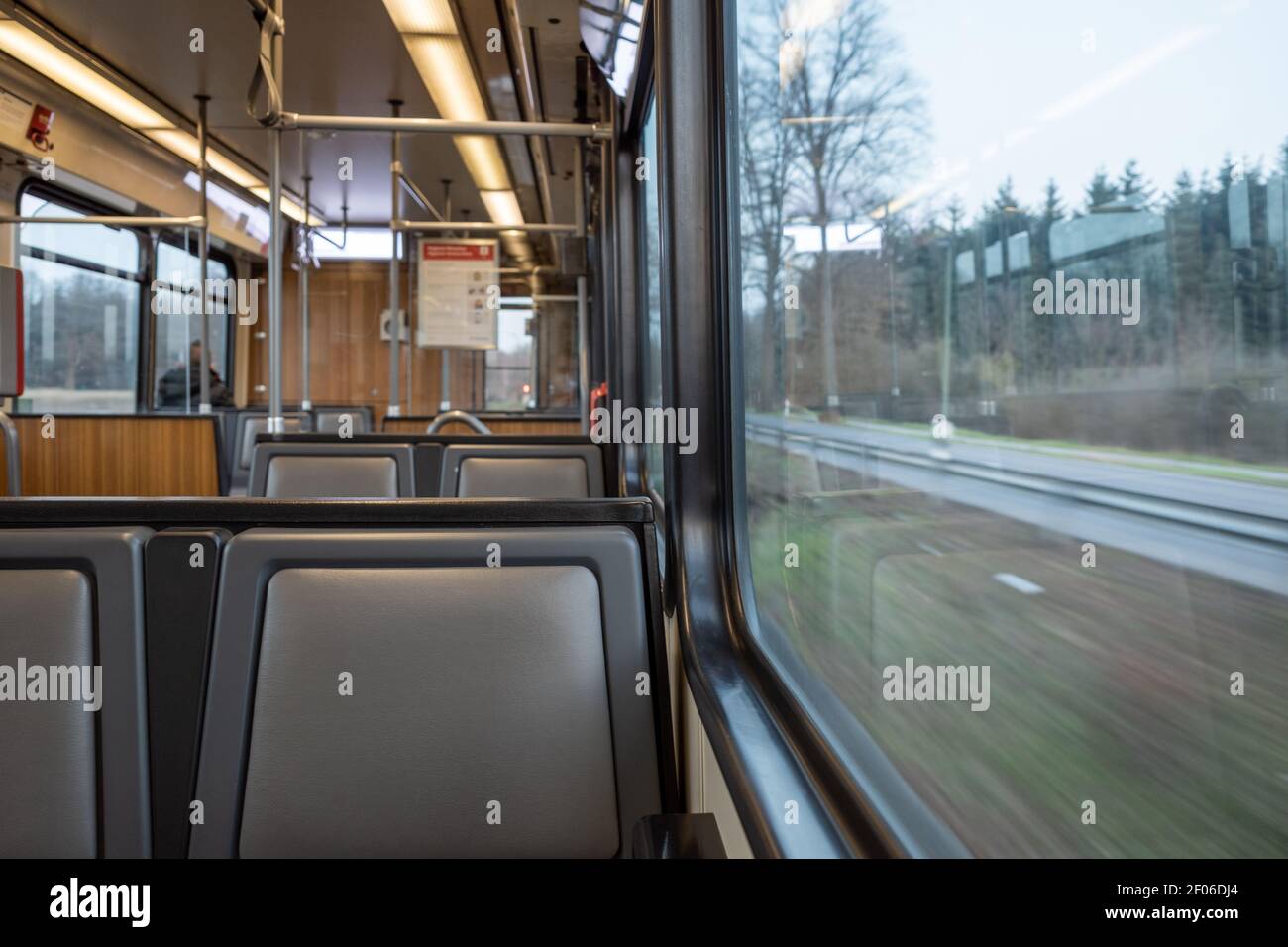Wooden tram interior hi-res stock photography and images - Alamy