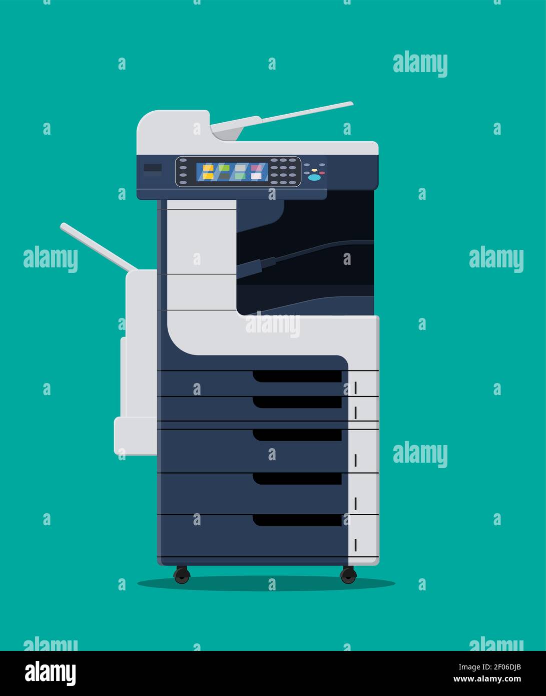 Office multifunction machine Stock Vector Image & Art - Alamy