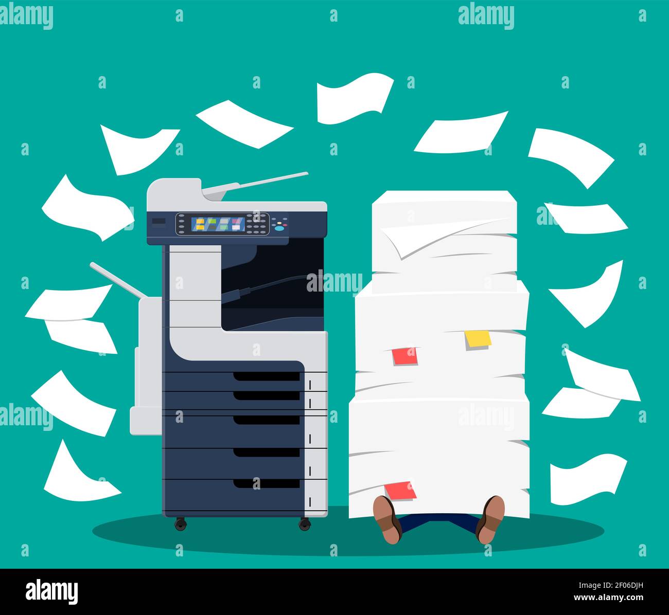 Office multifunction machine Stock Vector Image & Art - Alamy