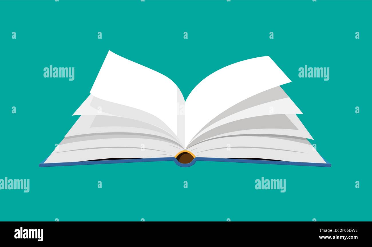 Open book with an upside down pages Stock Vector Image & Art - Alamy