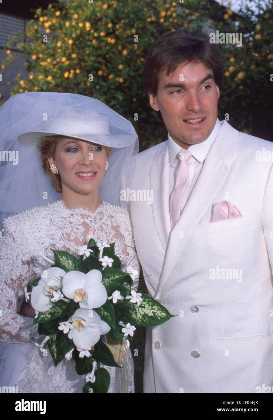 HOLLYWOOD - MAY 1: Actor Sam J. Jones and fiance Lynn Eriks pose for ...