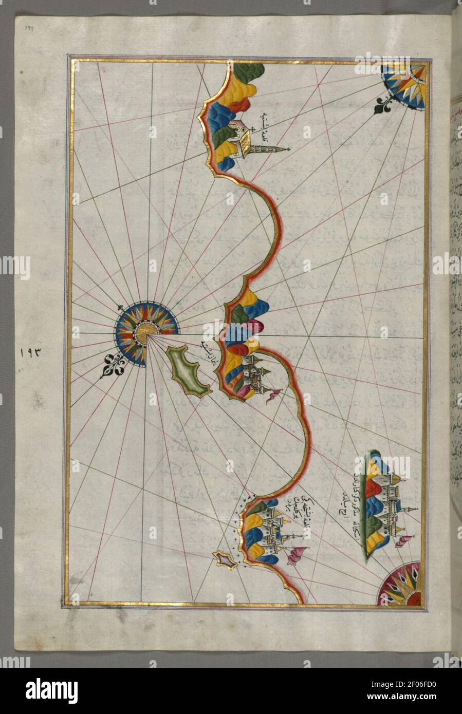Piri Reis - Map of the Italian Coast Around Peschici North of ...