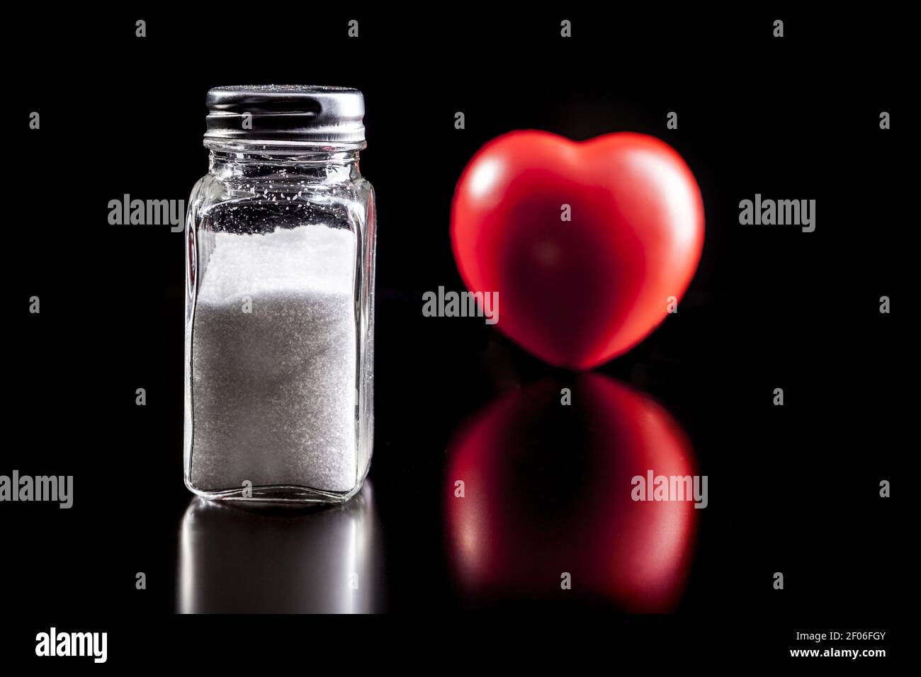 Salt And Heart Stock Photo - Alamy
